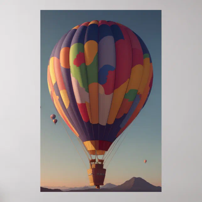 Hot Air Balloons Poster | Zazzle
