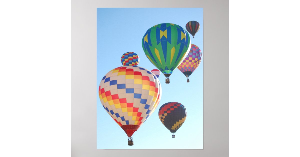 Hot Air Balloons poster | Zazzle