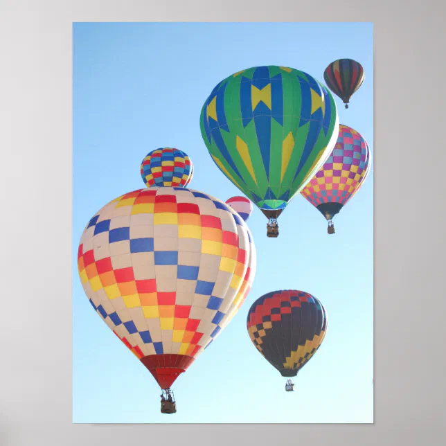 Hot Air Balloons poster | Zazzle