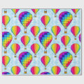Hot Air Balloons Rainbow Colors Wrapping Paper | Zazzle