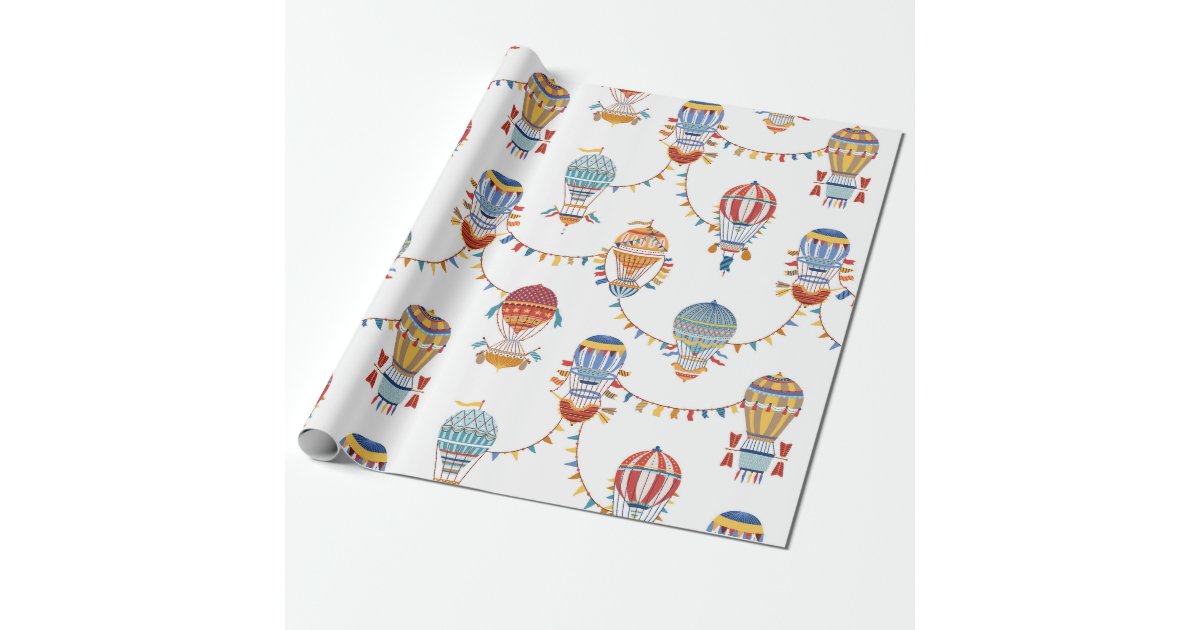 Hot Air Balloons Wrapping Paper | Zazzle