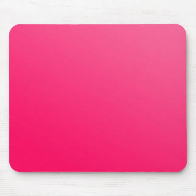 Hot Bright Neon Pink Mousepad | Zazzle