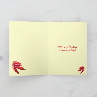 Hot Chili Peppers Birthday Card | Zazzle