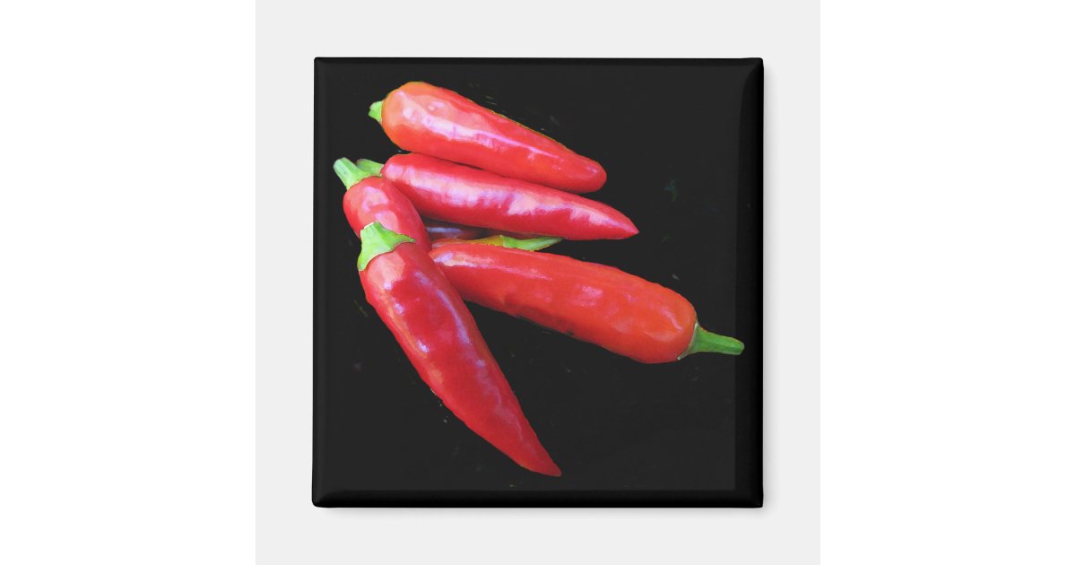 Hot Chili Peppers Magnet | Zazzle
