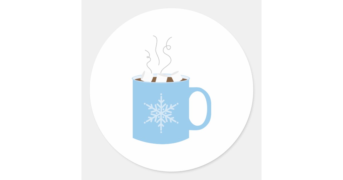 Hot Chocolate Classic Round Sticker | Zazzle
