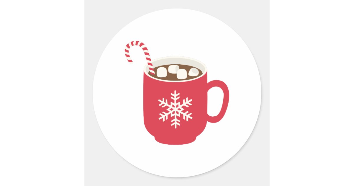 Hot Chocolate Classic Round Sticker | Zazzle
