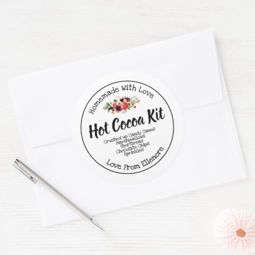 Hot Chocolate Cocoa Kit Jar Label | Zazzle