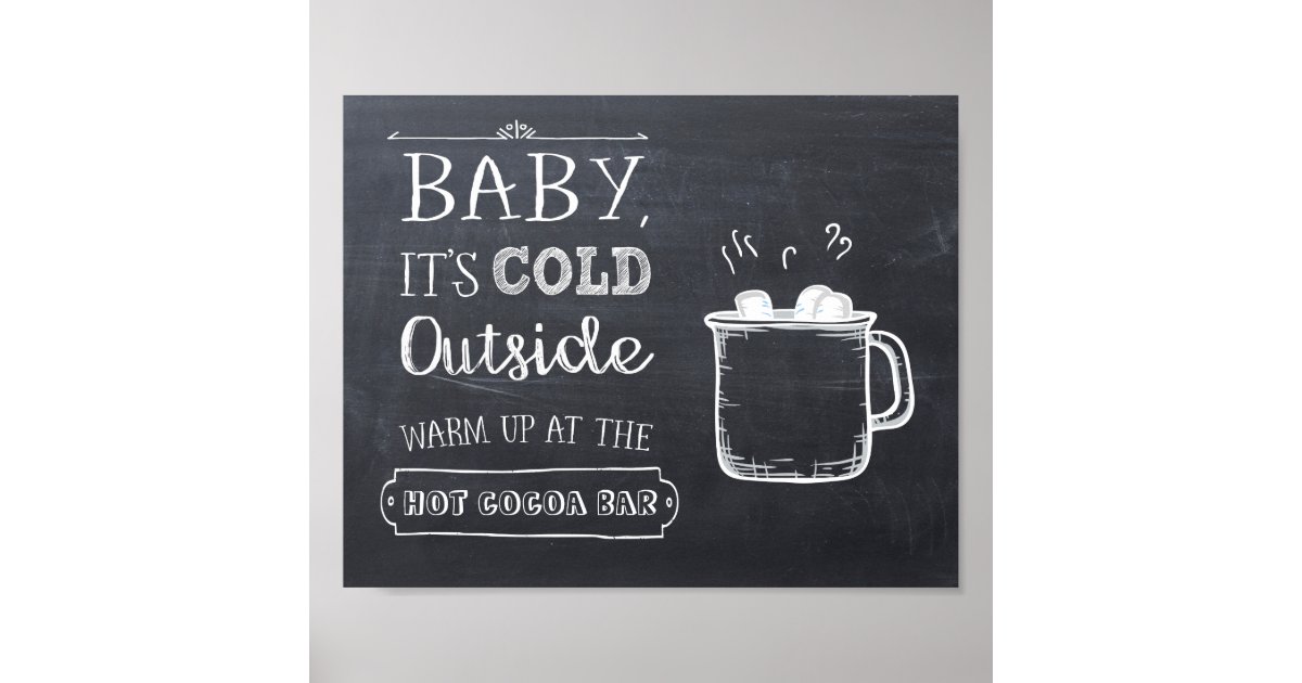 Hot Chocolate Station Sign | Zazzle