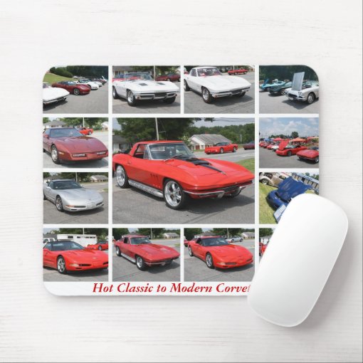 Hot Classic to Modern Corvettes Mouse Pad 2 | Zazzle