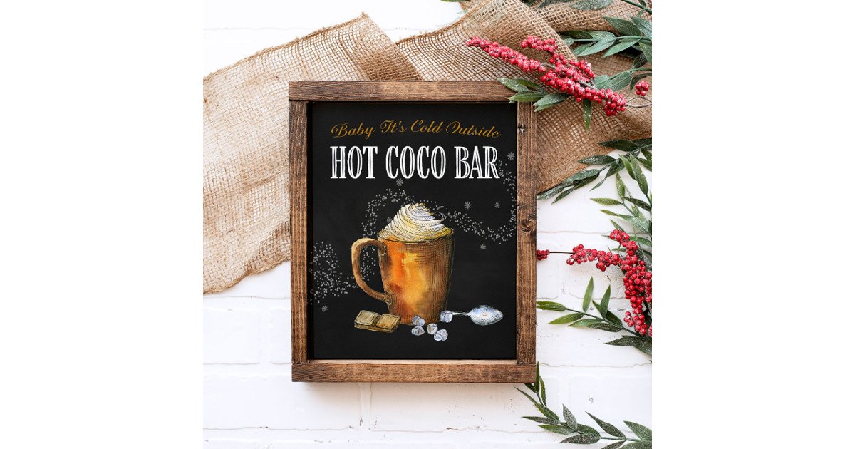 Hot Coco Bar Sign | Zazzle