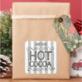 Hot Cocoa Add Your Name Square Sticker | Zazzle