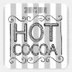 Hot Cocoa Add Your Name Square Sticker | Zazzle