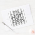 Hot Cocoa Add Your Name Square Sticker | Zazzle