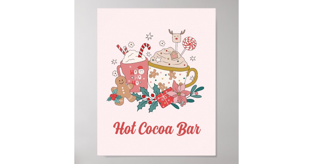 Hot Cocoa Bar Poster | Zazzle