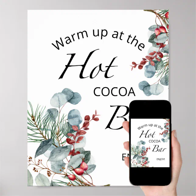 Hot Cocoa Bar Poster | Zazzle