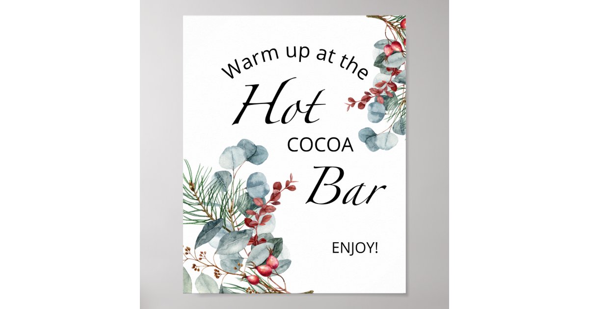 Hot Cocoa Bar Poster | Zazzle