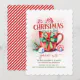 Hot Cocoa Candy Cane Christmas Party Invitation | Zazzle