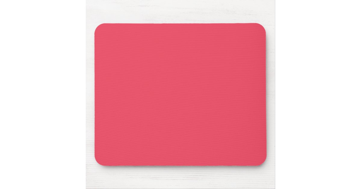 Hot Coral Pink Personalized Neon Salmon Background Mouse Pad | Zazzle