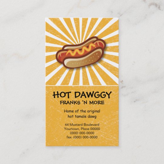 Hot Dawg Business Card | Zazzle.com