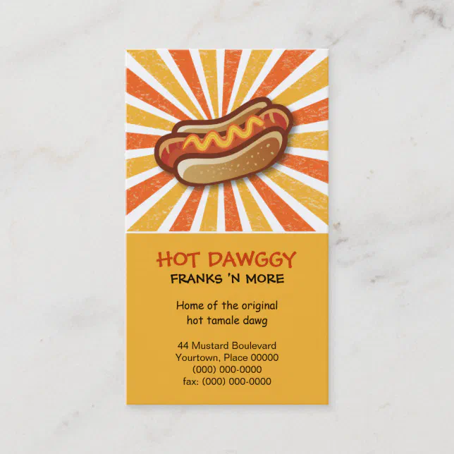 Hot Dawg Business Card | Zazzle