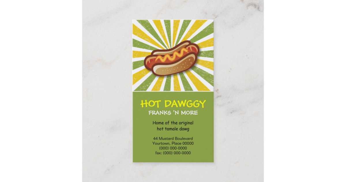 Hot Dawg Business Card | Zazzle