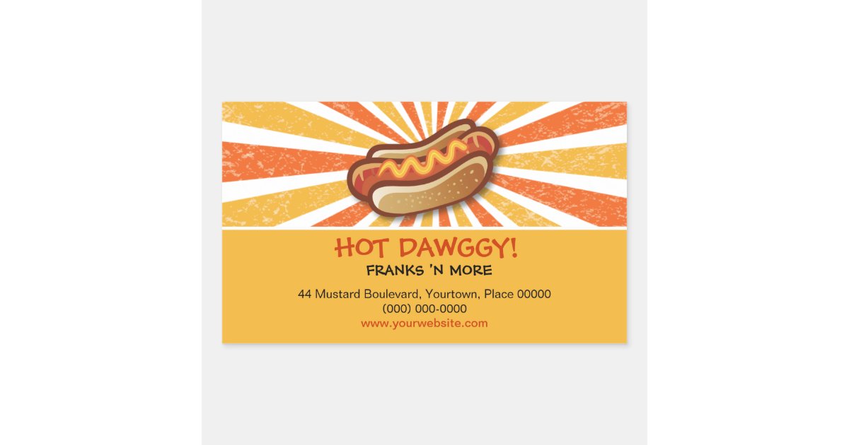 Hot Dawg Sticker | Zazzle