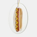 Hot Dog Ceramic Ornament | Zazzle