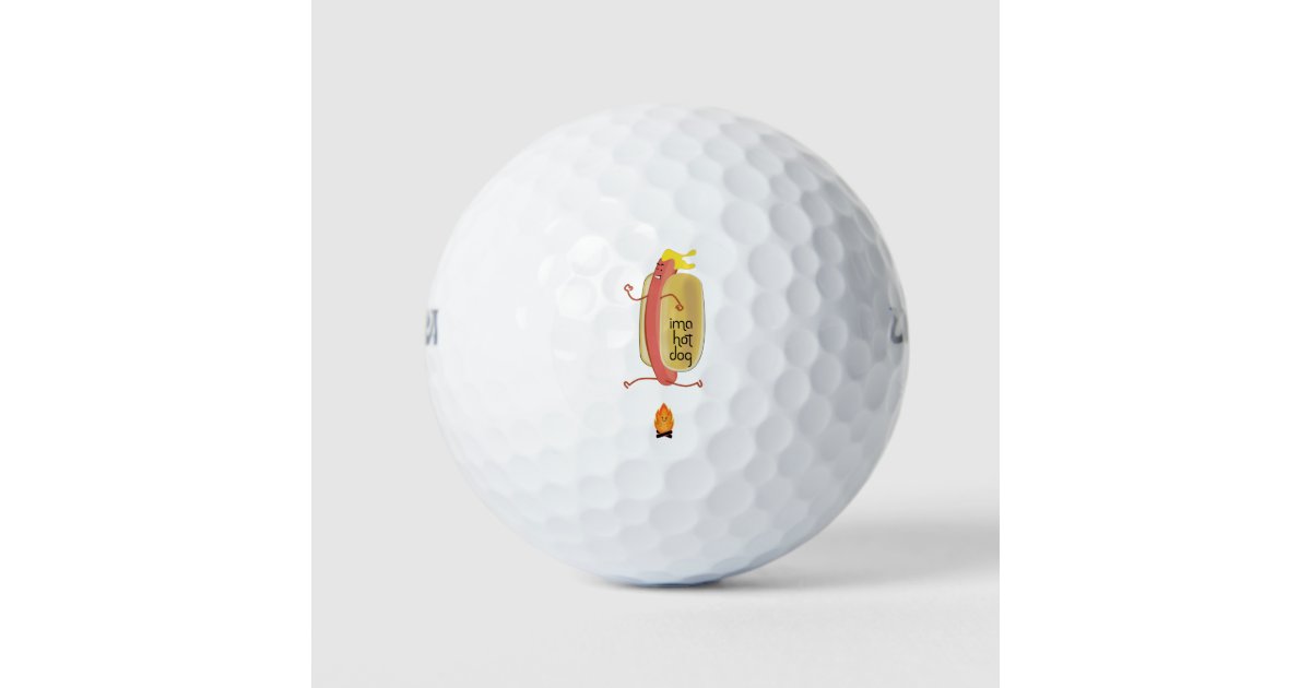 Hot Dog Dare Devil Golf Balls | Zazzle