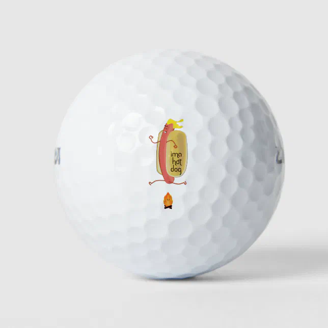 Hot Dog Dare Devil Golf Balls | Zazzle