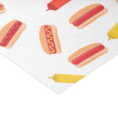 Hot Dog Fast Food BBQ Pattern Tissue Paper | Zazzle
