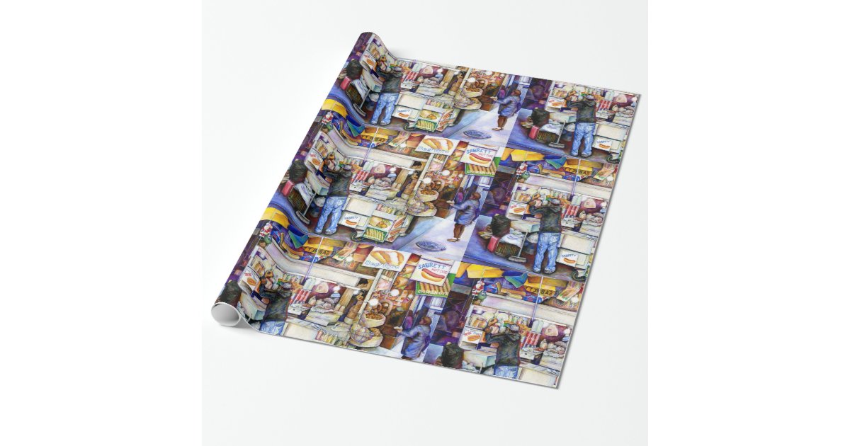 Hot Dog God, New York Wrapping Paper | Zazzle