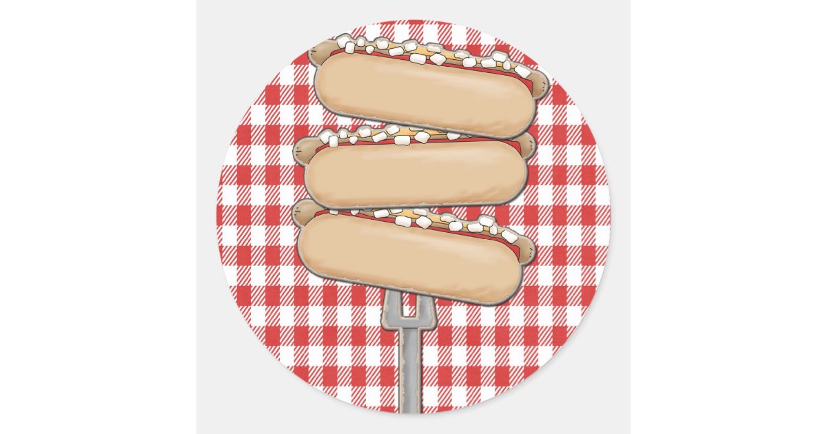 Hot Dog Stickers | Zazzle