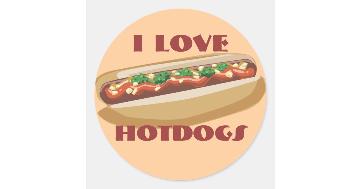 Hot Dog Stickers | Zazzle