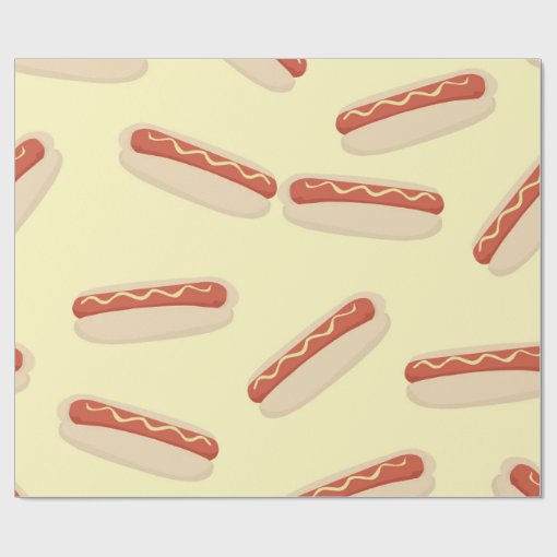 Hot Dog Wrapping Paper | Zazzle