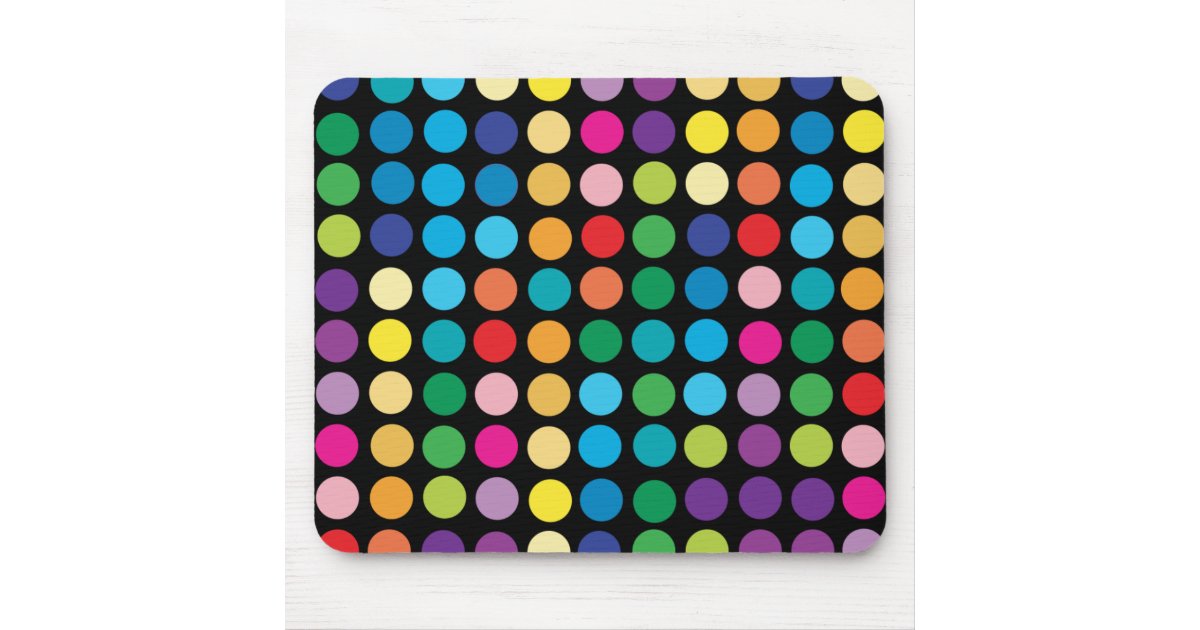 Hot Dots Mousepad- Retro Mouse Pad | Zazzle