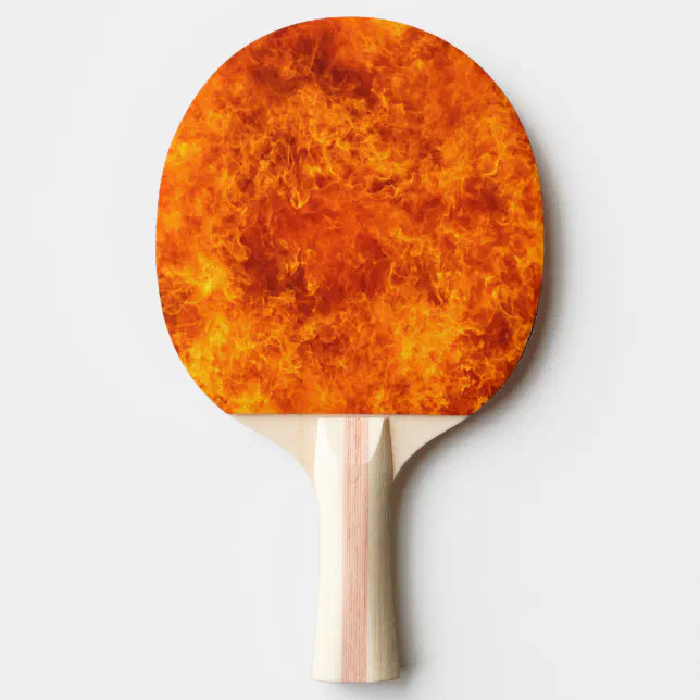 Hot Flaming Fire Ping-Pong Paddle | Zazzle