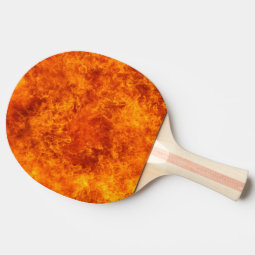 Hot Flaming Fire Ping-Pong Paddle | Zazzle