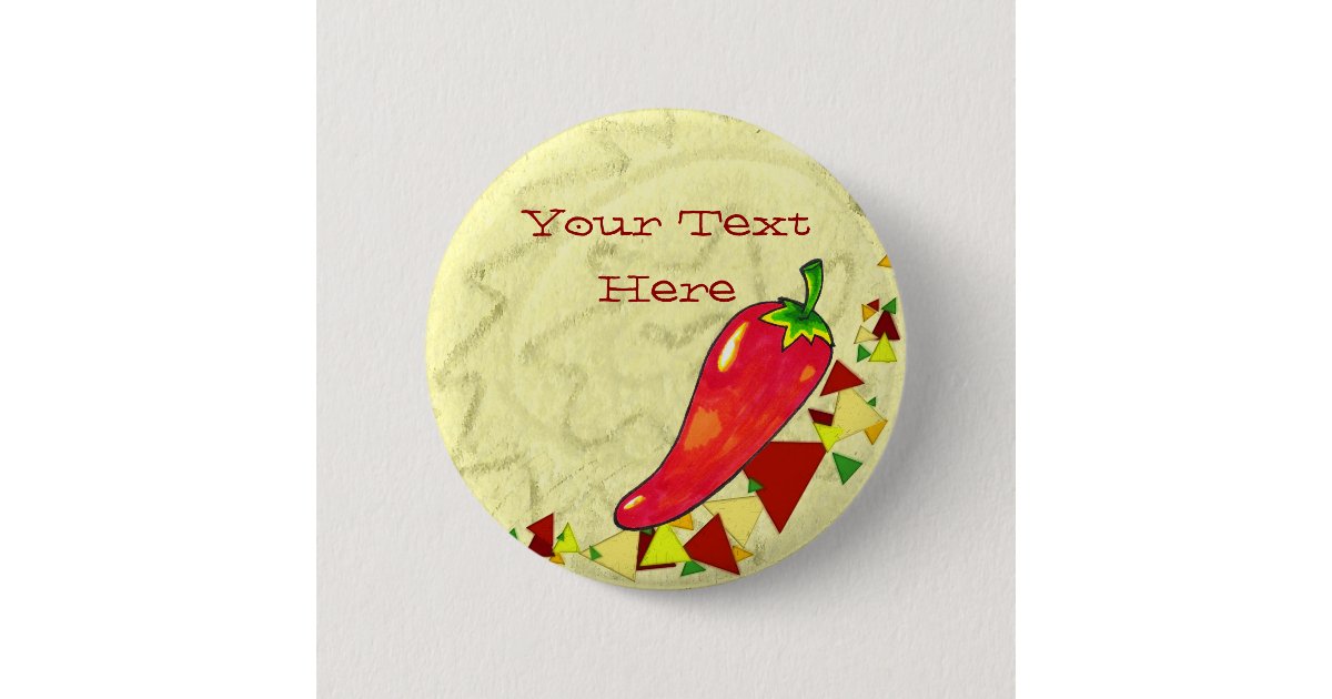 Hot Pepper Button | Zazzle