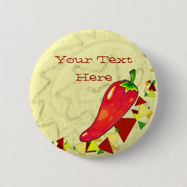 Hot Pepper Button | Zazzle