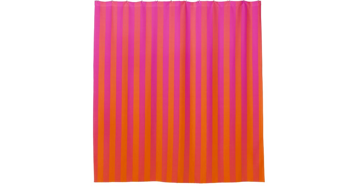 Orange And Pink Shower Curtain