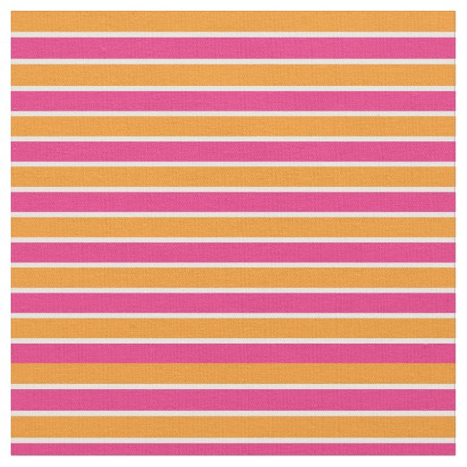 Orange And Pink Fabric | Zazzle
