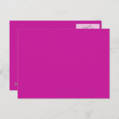 Hot Pink Background on a Postcard | Zazzle