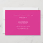Hot Pink Birthday Girl Photo Collage Chic Party Invitation | Zazzle