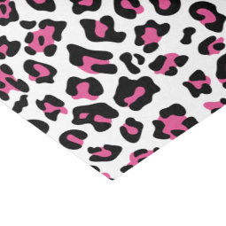 Hot Pink Black Leopard Animal Print Pattern Tissue Paper | Zazzle