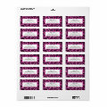 Hot Pink & Black Leopard Print Address Labels | Zazzle