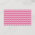 Hot Pink Chevron Business Card | Zazzle
