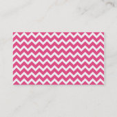 Hot Pink Chevron Business Card | Zazzle