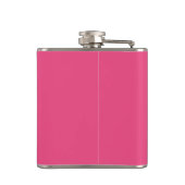 Hot Pink Classic Monogram Flask | Zazzle