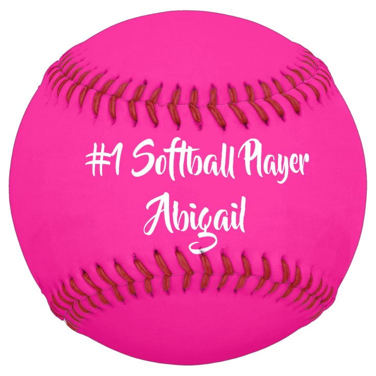 Hot Pink Color Softball | Zazzle