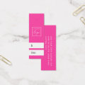 Hot pink DIY price hang tag with custom logo | Zazzle